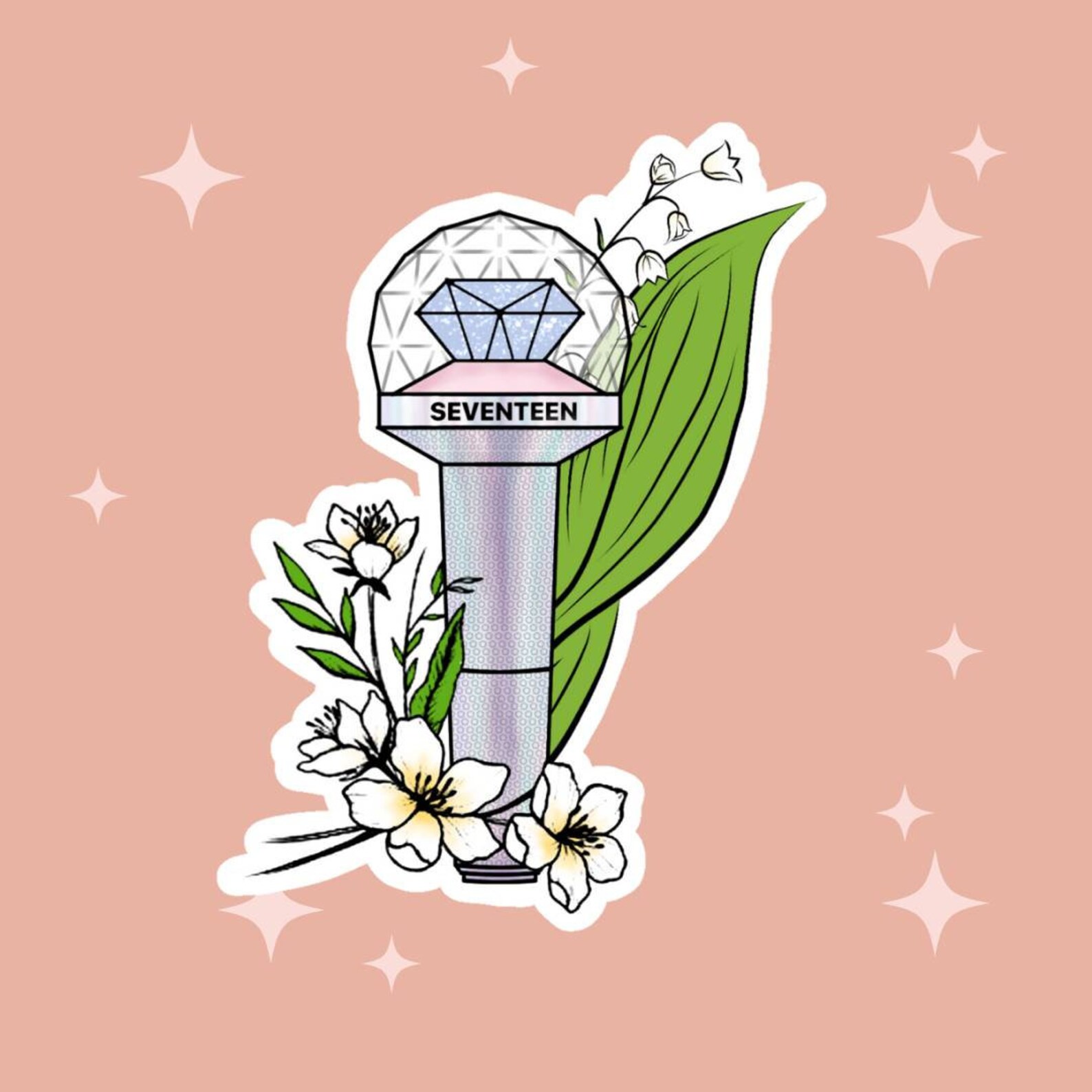 Svt Light Stick Birth Month Sticker / Kpop /seventeen / Star - Etsy