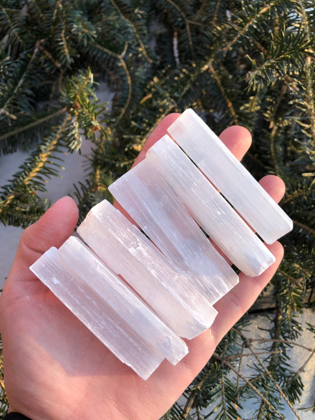 Selenite Stick Selenite Wand Satin Spar Stick Ritual - Etsy