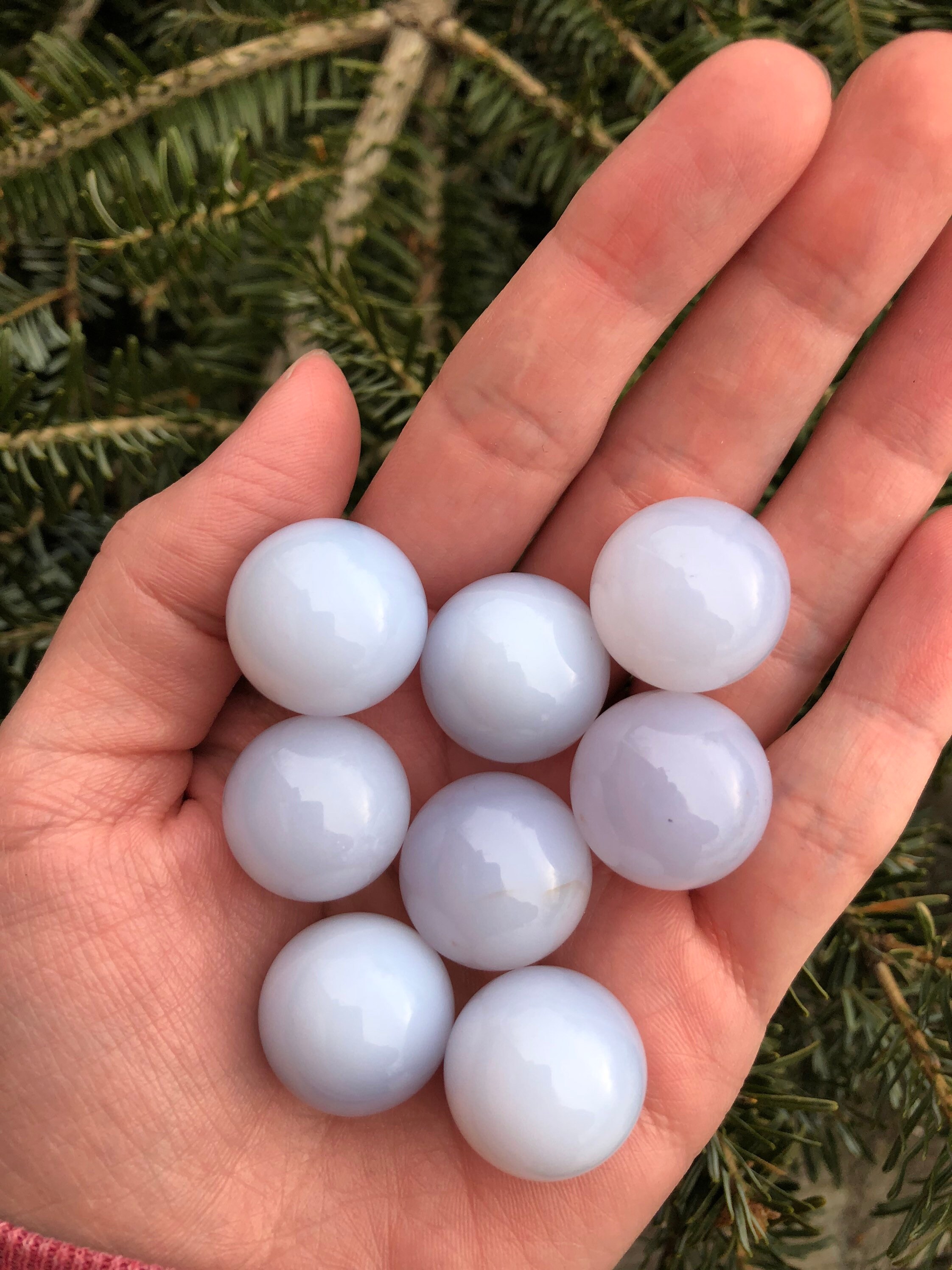 Home & Living Blue chalcedony mini sphere Rocks & Geodes Home Décor ...