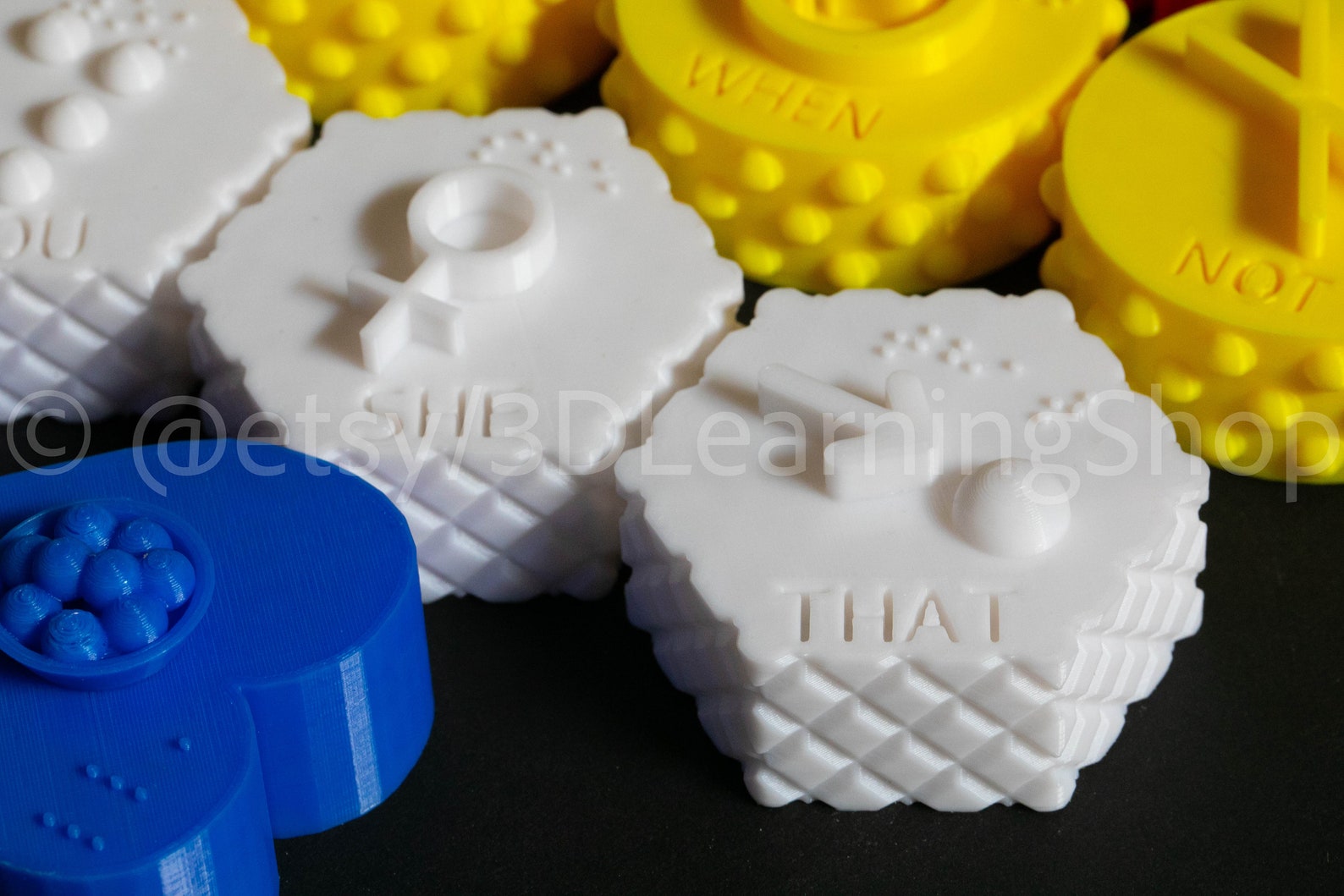 3D Universal Core Vocabulary Tactile Learning Blocks - FULL SET - Etsy