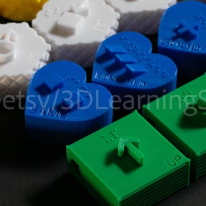 3D Universal Core Vocabulary Tactile Learning Blocks - FULL SET - Etsy