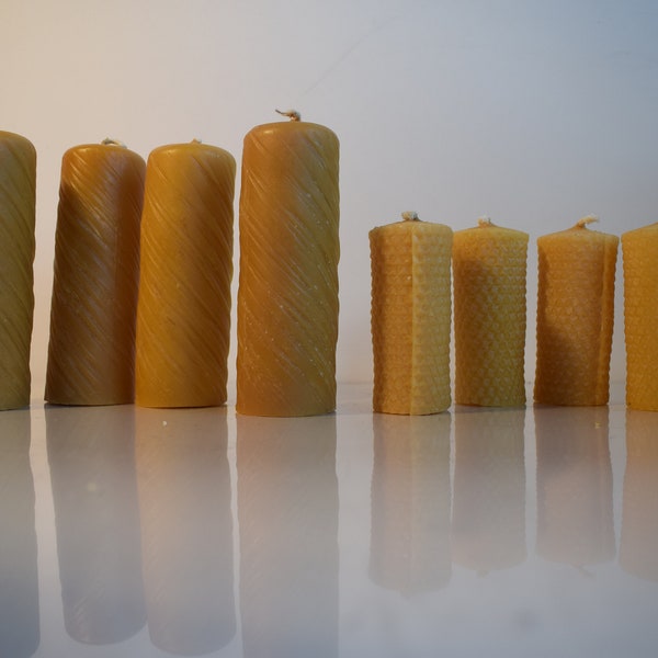 Beeswax Candles - Etsy