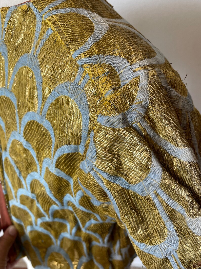 Antique Gold Threaded Mermaid Fishscale Costume Top - Etsy