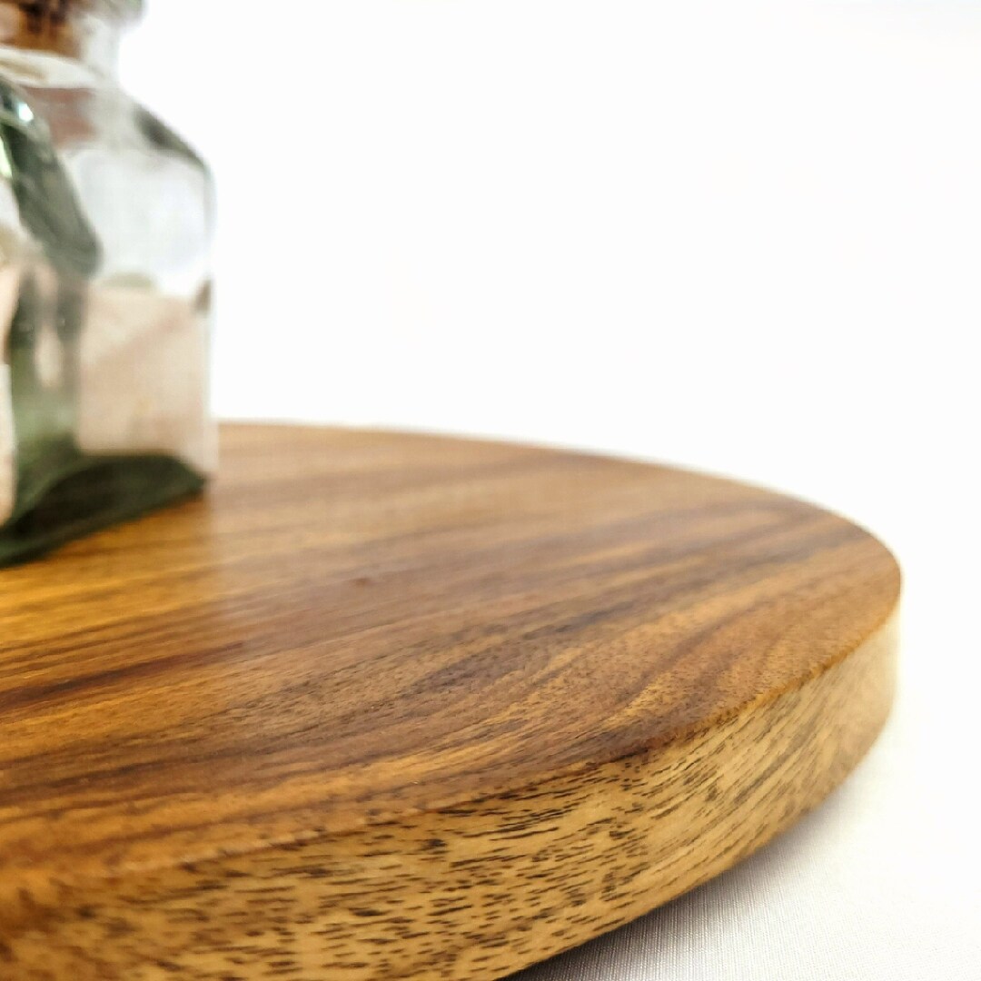 Draaiplateau donker notenhout, licht eiken of zwart moeraseik ...