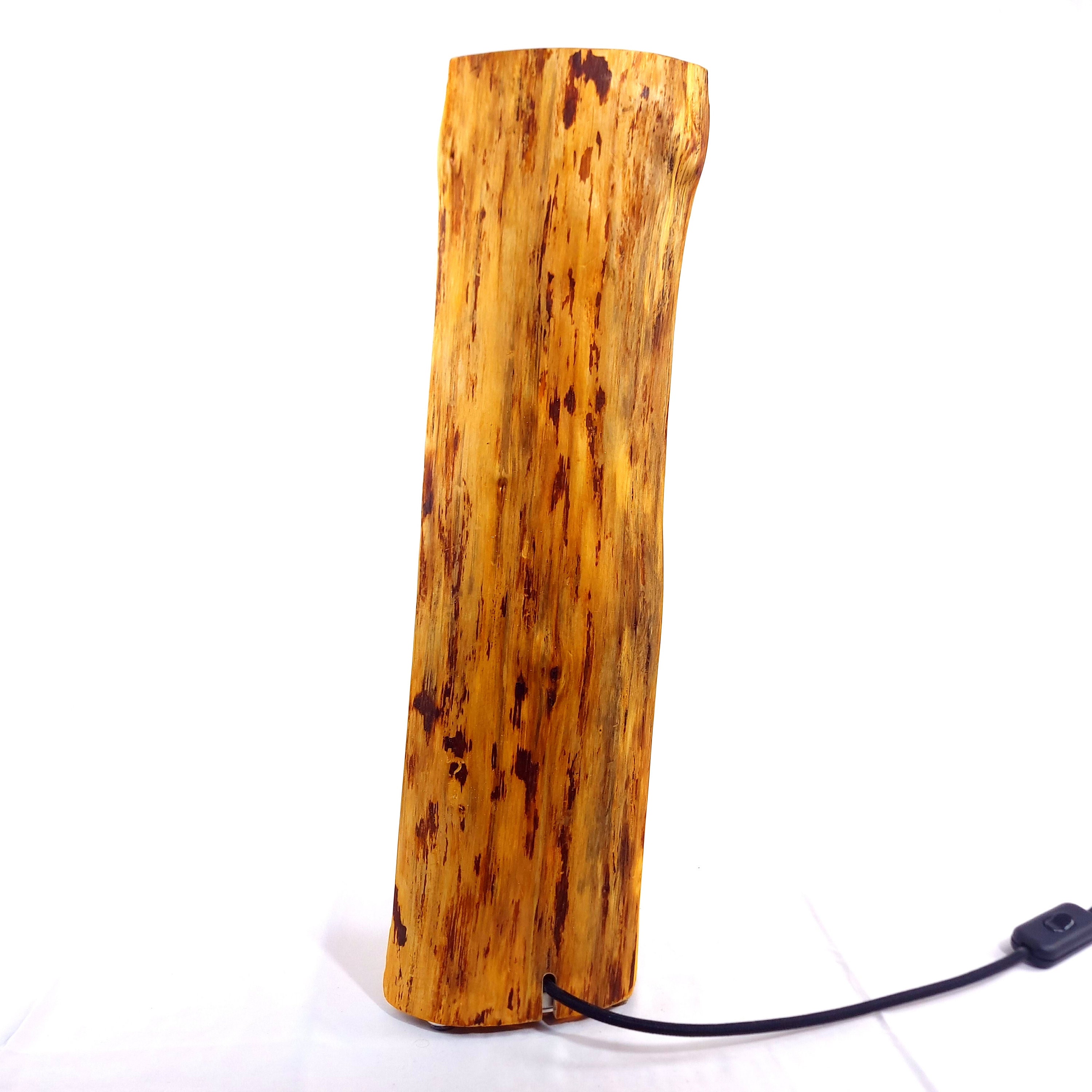 Accent Light Log Lamp, Wooden Floor Log Lamp, Natural Designer LED ...