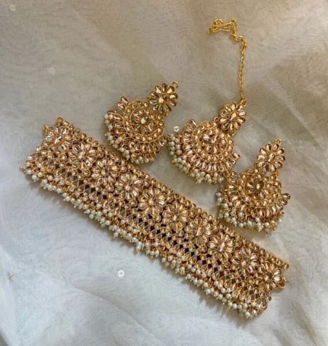 Sabyasachi Style/sabyasachi Inspired Pachi Kundan Handcrafted Kundan ...