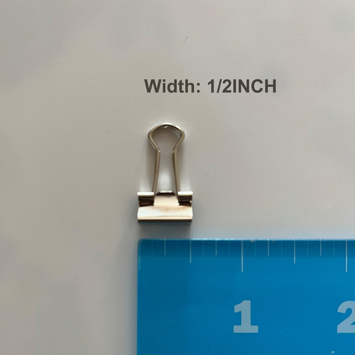 Micro Binder Clips, Silver Color, Horizontal Width 1/2INCH, Micro Metal ...