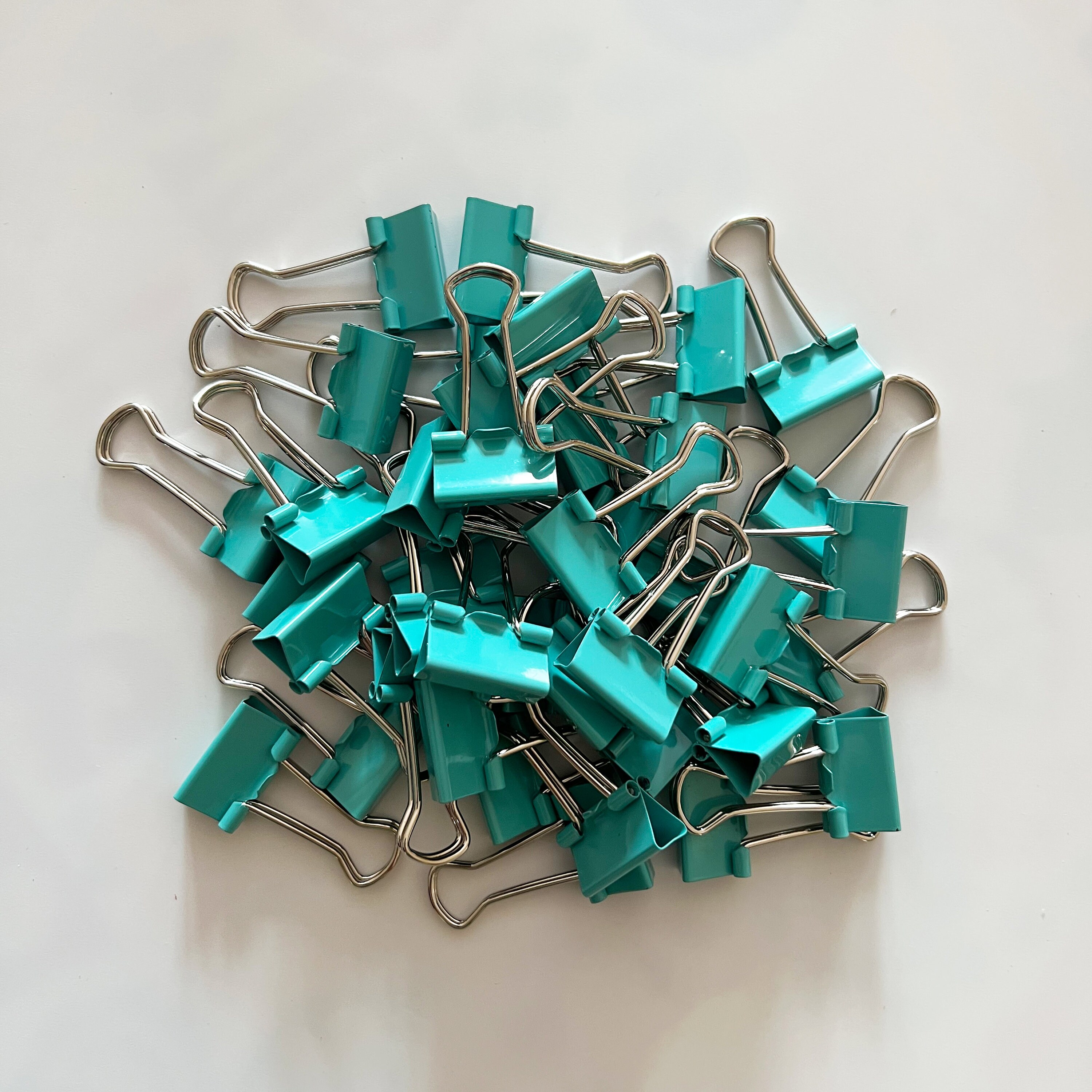 Small Binder Clips, Colorful, Horizontal Width 3/4INCH, Small Metal ...