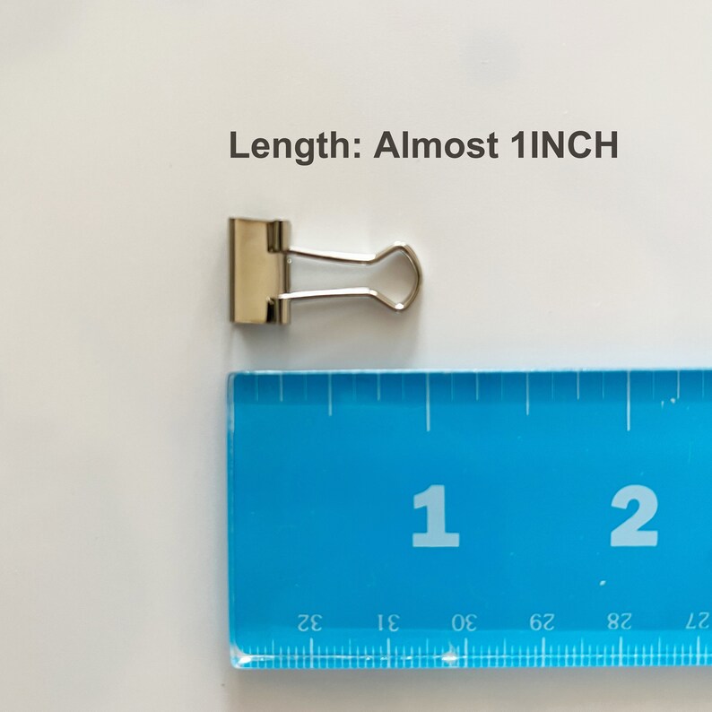 Micro Binder Clips, Silver Color, Horizontal Width 1/2INCH, Micro Metal ...