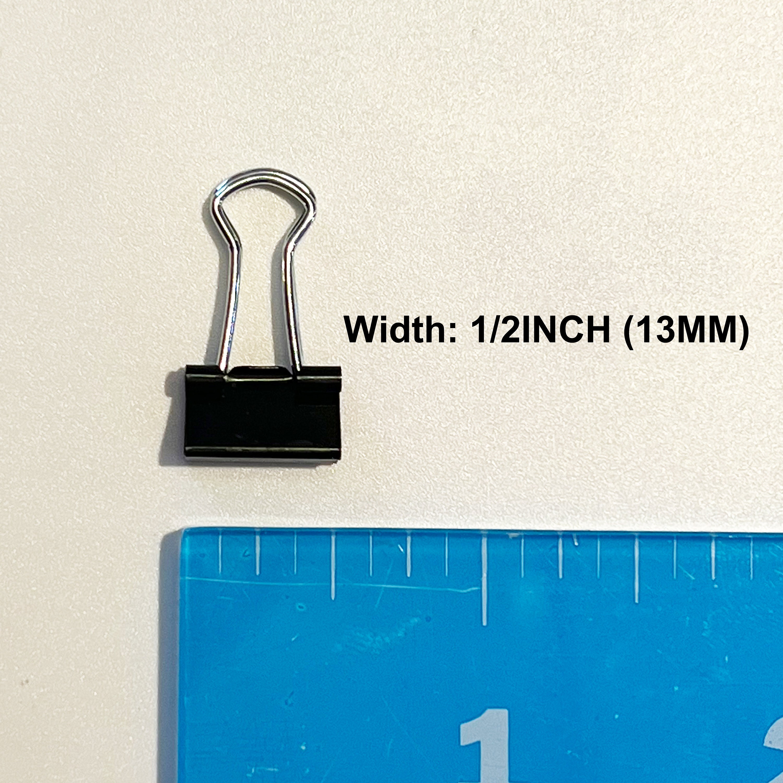 Micro Binder Clips, Horizontal Width 1/2INCH, Micro Metal Clamp, Colors ...
