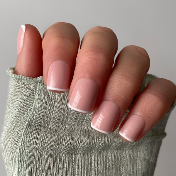 Micro French Tip Nails - Etsy UK