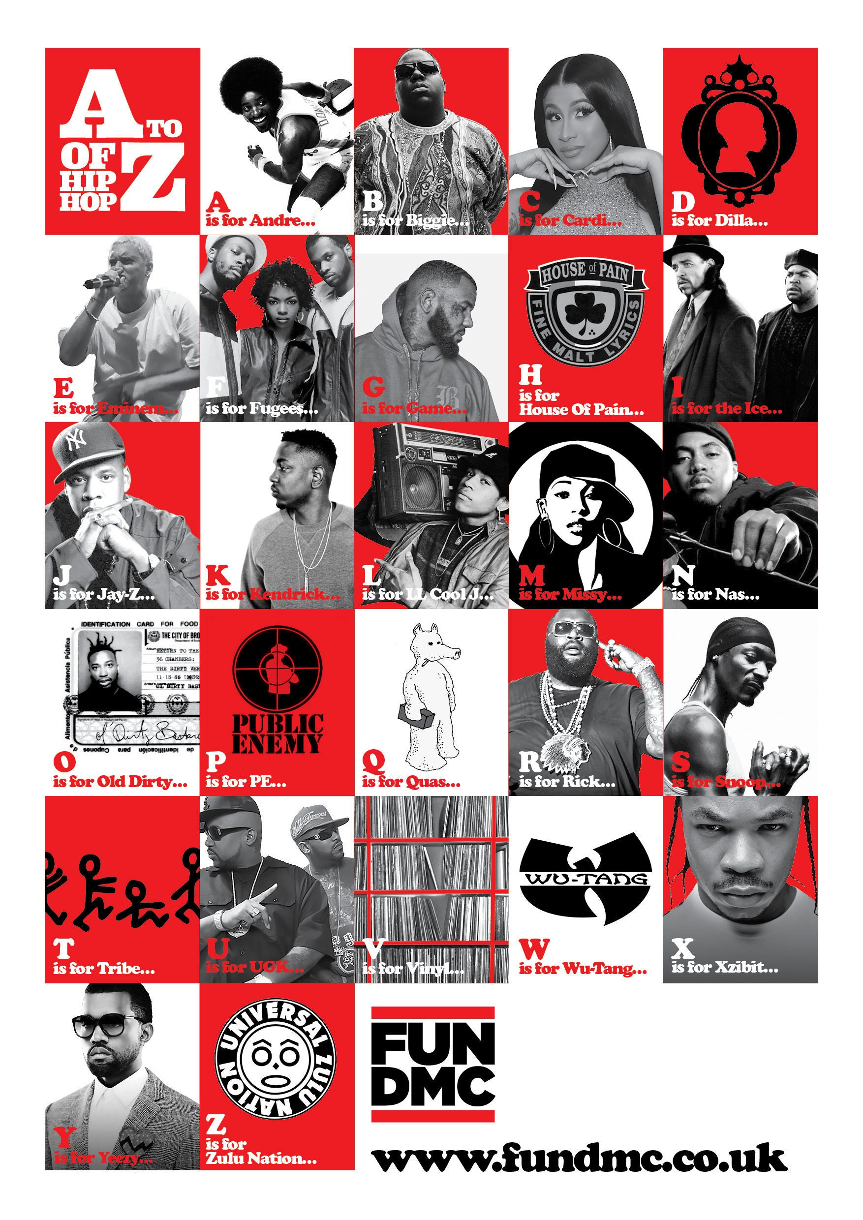 Hip Hop Collage Poster