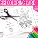 Printable Coloring Card for Gigi. Color Your Own Gigi Card for Mothers ...