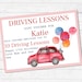 Driving Lessons Voucher Template : Driving Lesson Gift Editable Voucher ...