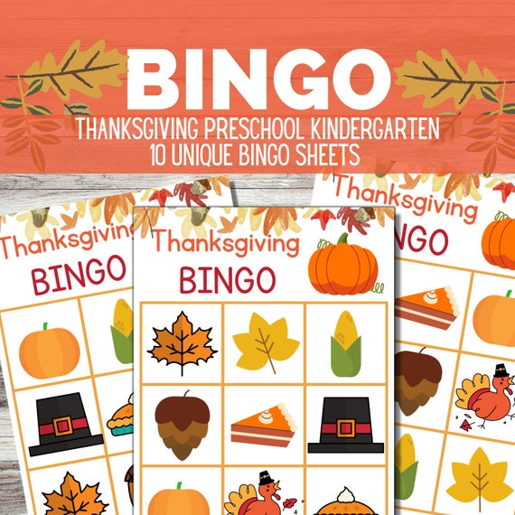 Tarjetas De Bingo De Acción De Gracias En Blanco Para Imprimir Bingo