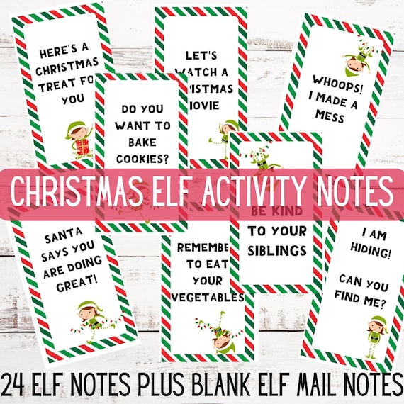 24 Printable Elf Notes Printable Elf Props Elf Mail DIY - Etsy