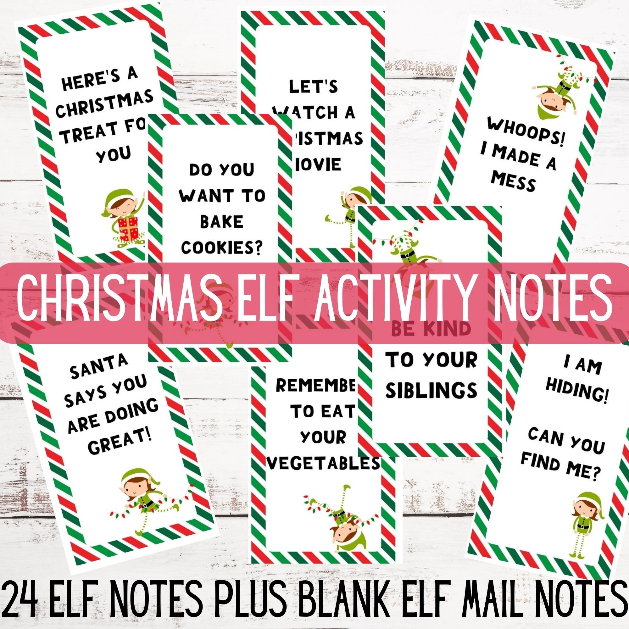24 Printable Elf Notes Printable Elf Props Elf Mail DIY Christmas Easy ...