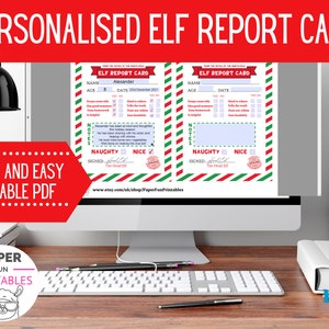Elf Report | Nice List Printable Elf Report | Editable Elf Prop - DIY ...