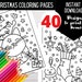 PRINTABLE Christmas Coloring Sheets. 40 Pages Value Pack DIGITAL ...