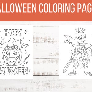 50 Spooky Halloween Coloring Pages, Printable Halloween Coloring for ...