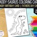 PRINTABLE Coloring Card for Daddy. Color in Father's Day Card or ...