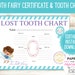 Boy Tooth Fairy Certificate for First Tooth and Printable Tooth Chart ...