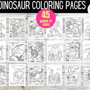 Dinosaur Coloring Book : Dinosaur Coloring Pages | 45 Printable ...
