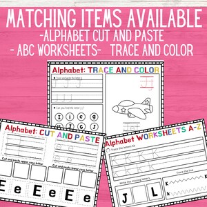 Preschool Worksheet | Cut and Paste ABC Worksheets | Learn Upper Case ...