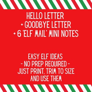 Elf Letter Bundle- Elf Arrival Letter, Elf Goodbye Letter and Editable ...