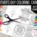 Printable Coloring Card. Best Mom Ever DIY Mother's Day - Etsy