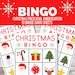 Christmas Bingo Preschool Kindergarten Christmas Games DIGITAL DOWNLOAD ...