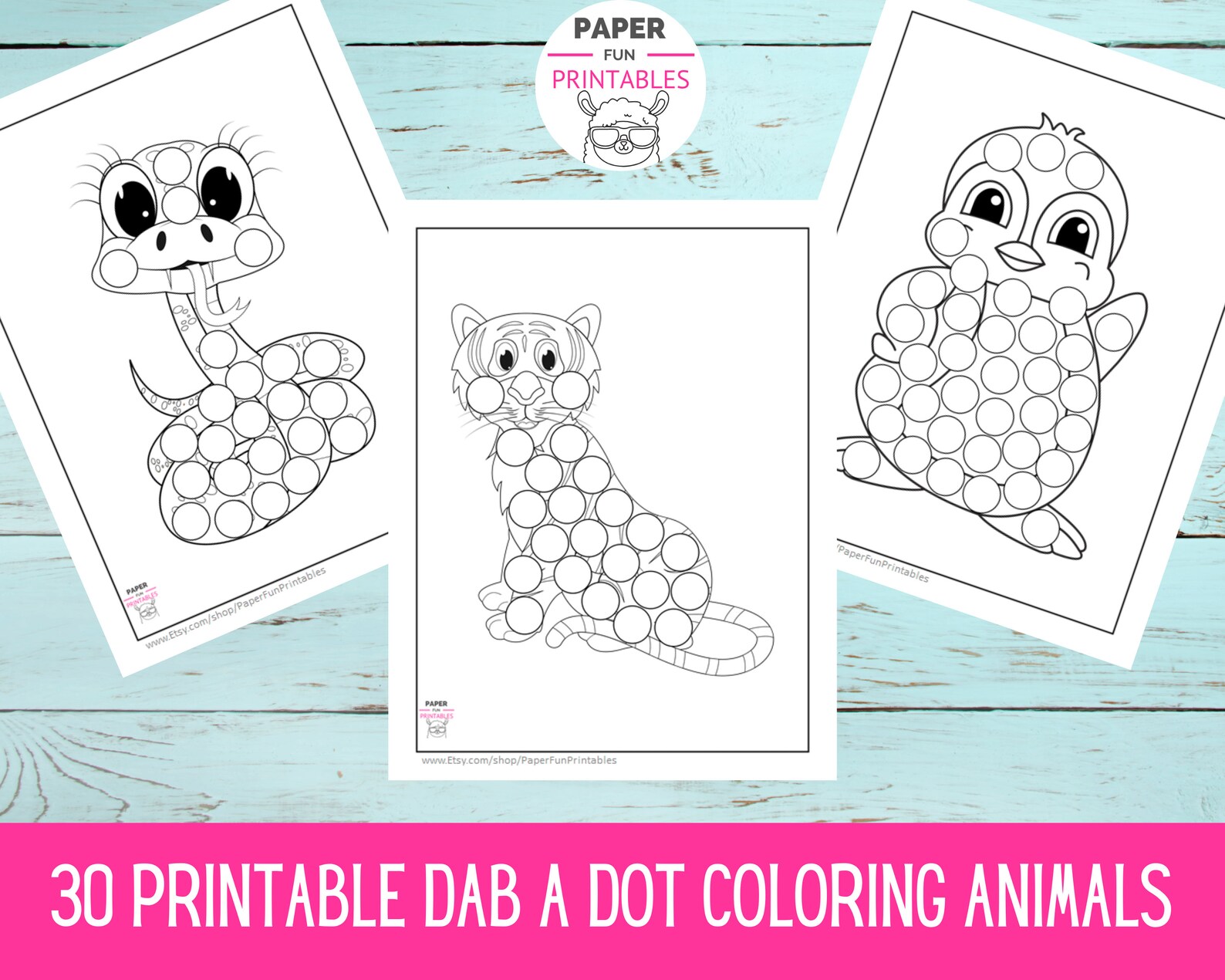 Dot Marker Coloring Page | Animal Dab a Dot, Dot Marker Printable, Do a ...