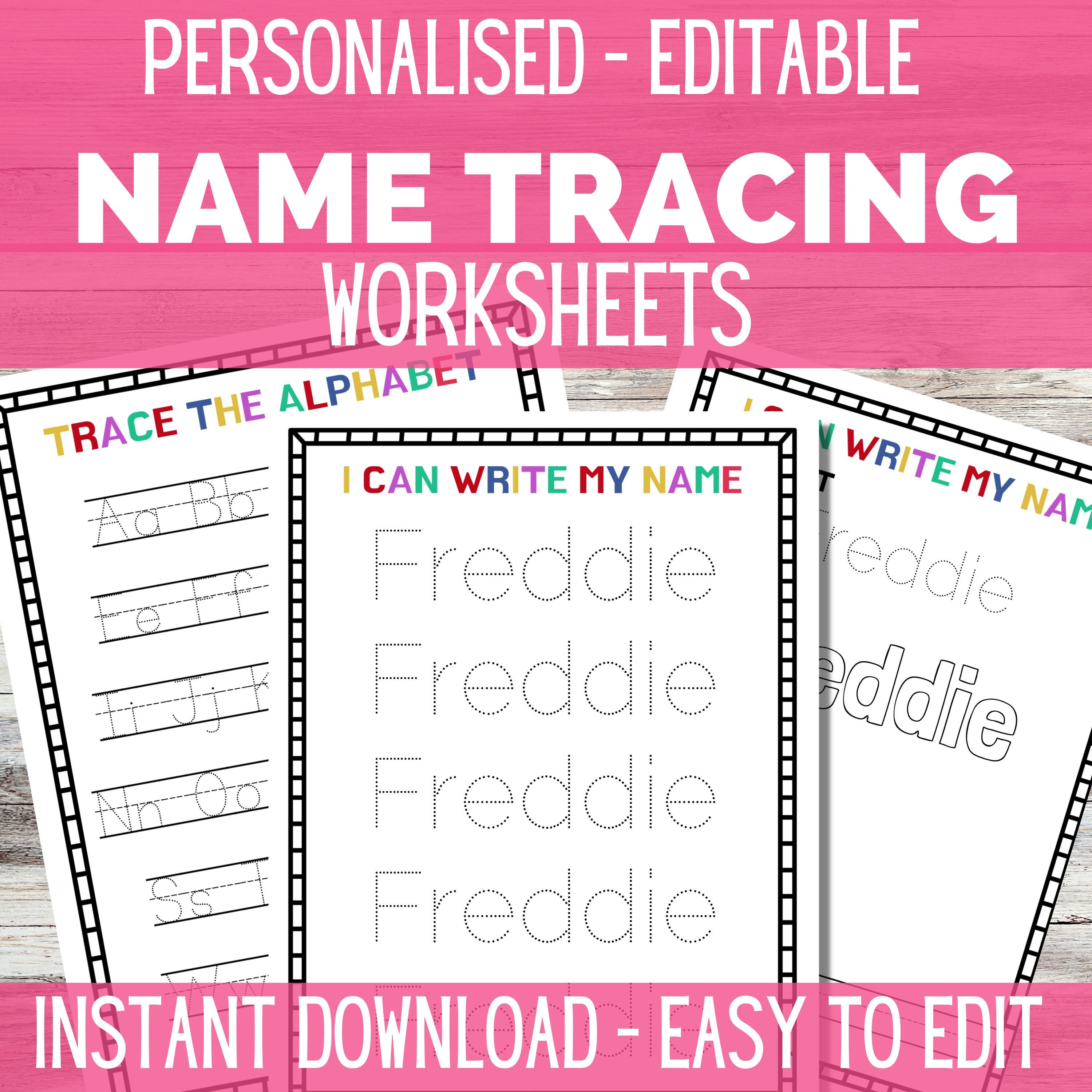 Name Tracing Sheet. Kids Name Writing. Name Worksheet. Learn to Write ...