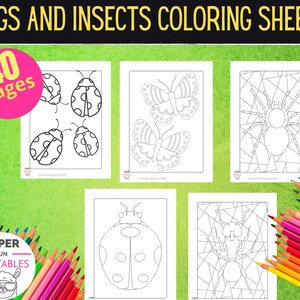 Bugs and Insects Coloring Pages : 40 Printable Minibeast Coloring Pages ...