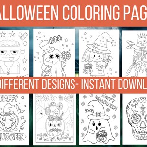 50 Spooky Halloween Coloring Pages, Printable Halloween Coloring for ...