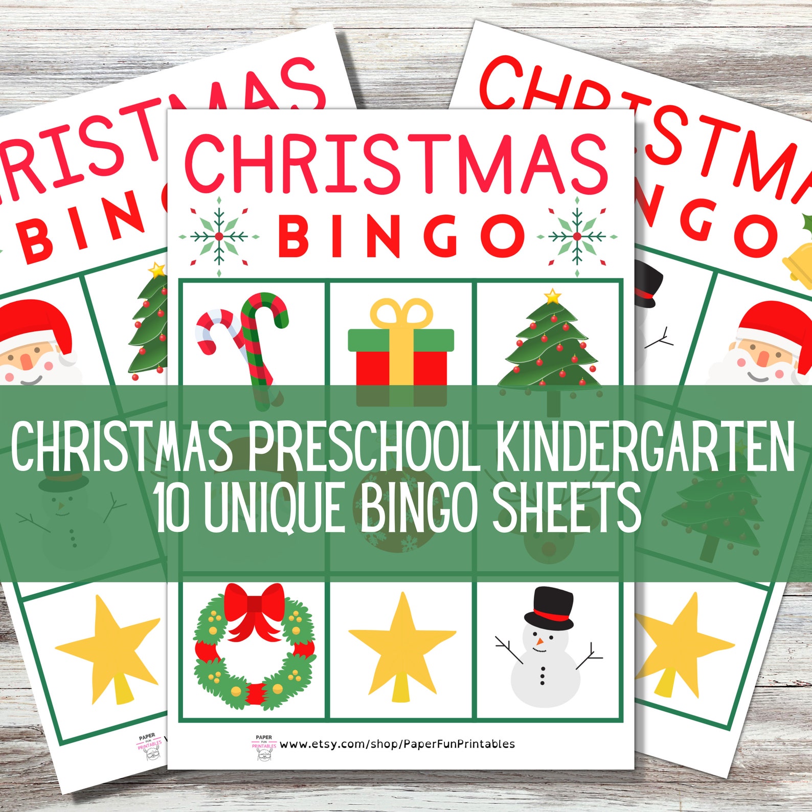 Christmas Bingo | Preschool Kindergarten Christmas Games DIGITAL ...