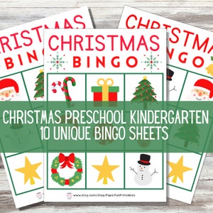 Christmas Bingo | Preschool Kindergarten Christmas Games DIGITAL ...