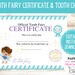 Boy Tooth Fairy Certificate for First Tooth and Printable Tooth Chart ...