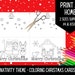 PRINTABLE Colouring Christmas Cards DIGITAL DOWNLOAD Christmas ...
