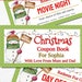 Christmas Coupon Book for Kids : Kids Christmas Coupons. Editable ...