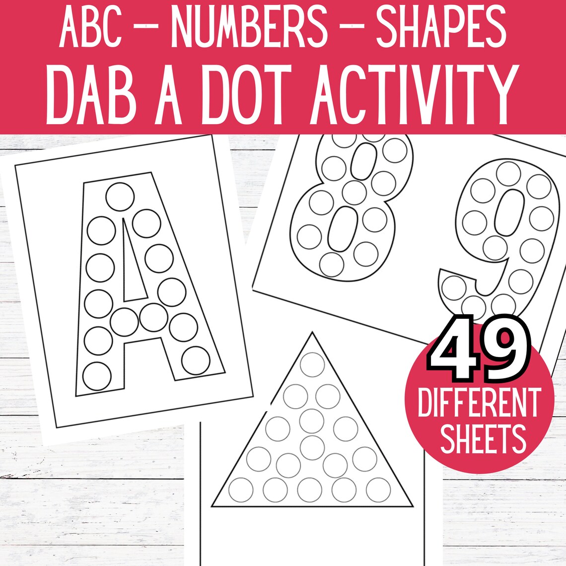 Printable Dot Marker Activity 49 Pages | A-Z Do A Dot Dot Marker ...