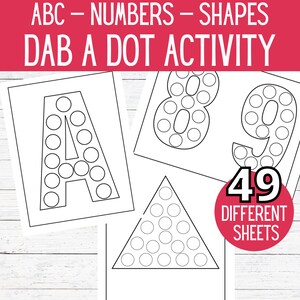 Printable Dot Marker Activity 49 Pages | A-Z Do A Dot Dot Marker ...