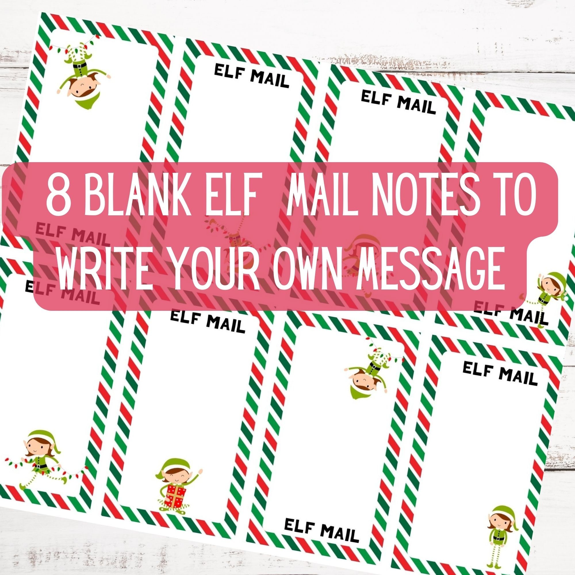 24 Printable Elf Notes | Printable Elf Props- Elf Mail - DIY Christmas ...