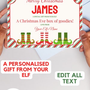 Elf Voucher Template for Kids - Printable Elf IOU Gift Card - Last ...