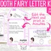 Tooth Fairy Letter| INSTANT EDITABLE Black Tooth Fairy Kit With Afro ...