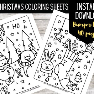 PRINTABLE Christmas Coloring Sheets. 40 Pages- Value Pack | DIGITAL ...