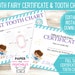 Boy Tooth Fairy Certificate for First Tooth and Printable Tooth Chart ...