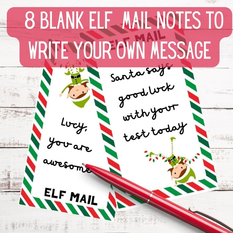 24 Printable Elf Notes | Printable Elf Props- Elf Mail - DIY Christmas ...