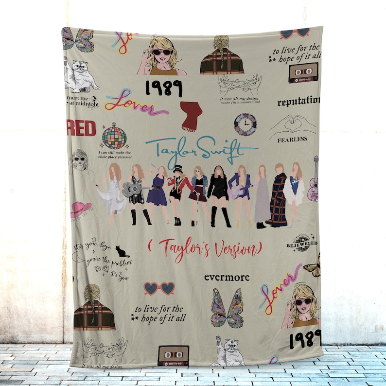 Taylor Swiftie Blanket Eras Tour Blanket Taylor's - Etsy