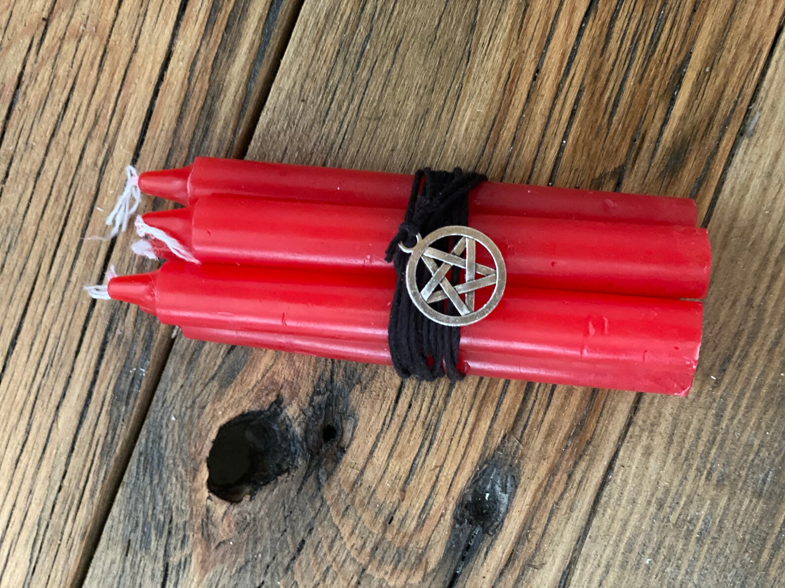 Set of 5 Red Chime Candles - Etsy